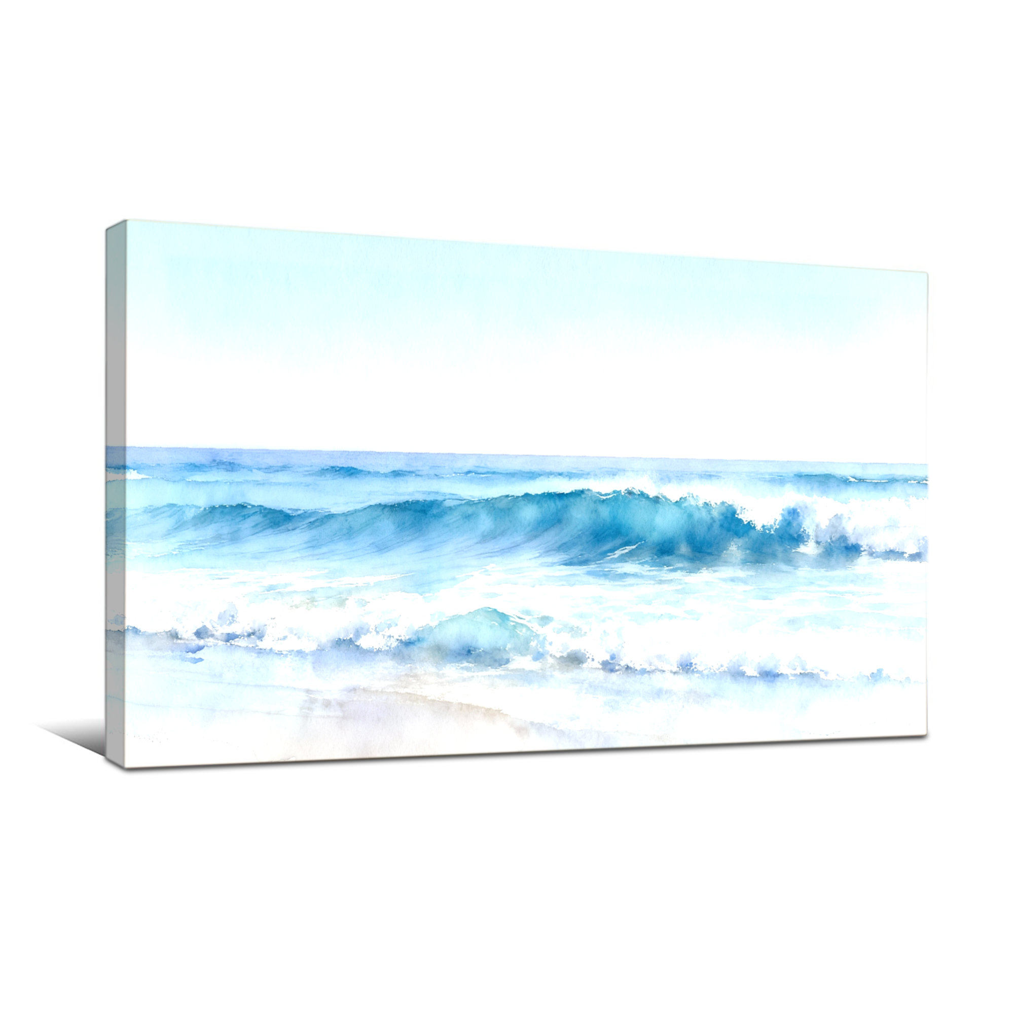 Astoria Grand Plants &Flowers Ocean Waves Rolling On Sandy Shore | Wayfair