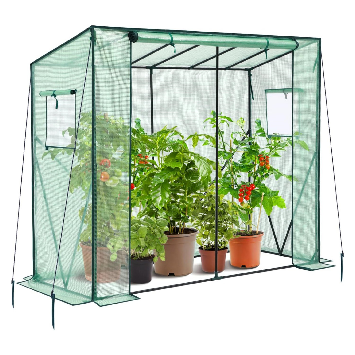 ZENMIT Portable Tall Green House Heavy Duty with Roll-Up Zippered Door | Wayfair