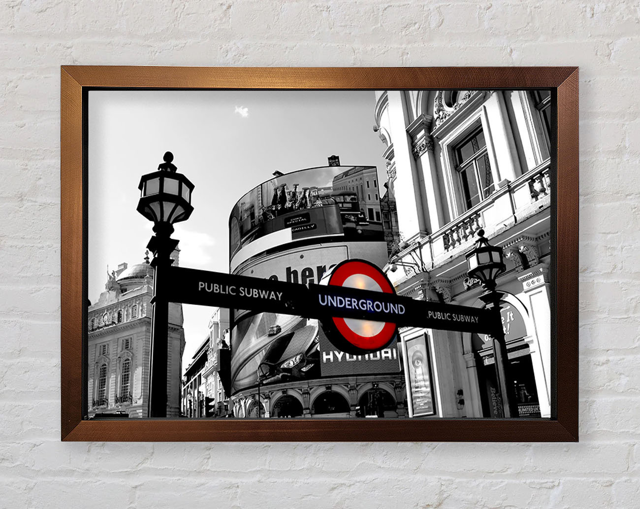 Ebern Designs London Piccadilly Circus - Single Picture Frame Art ...