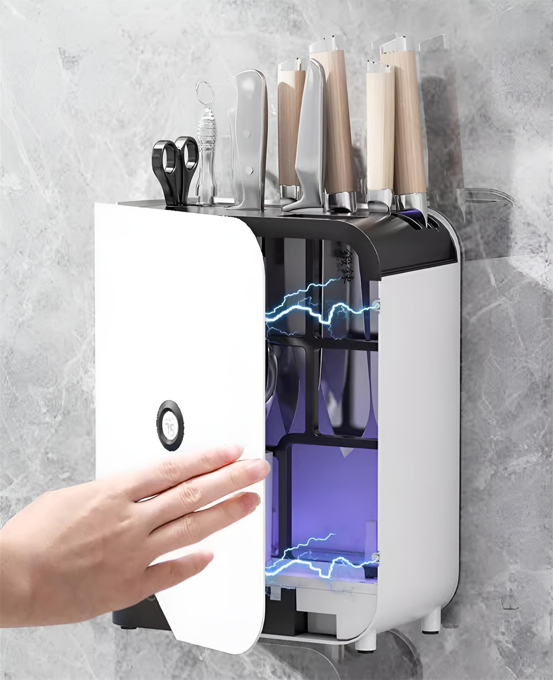 LIYONG Kitchen Knife Storage Rack Multifunctional Disinfection Air ...