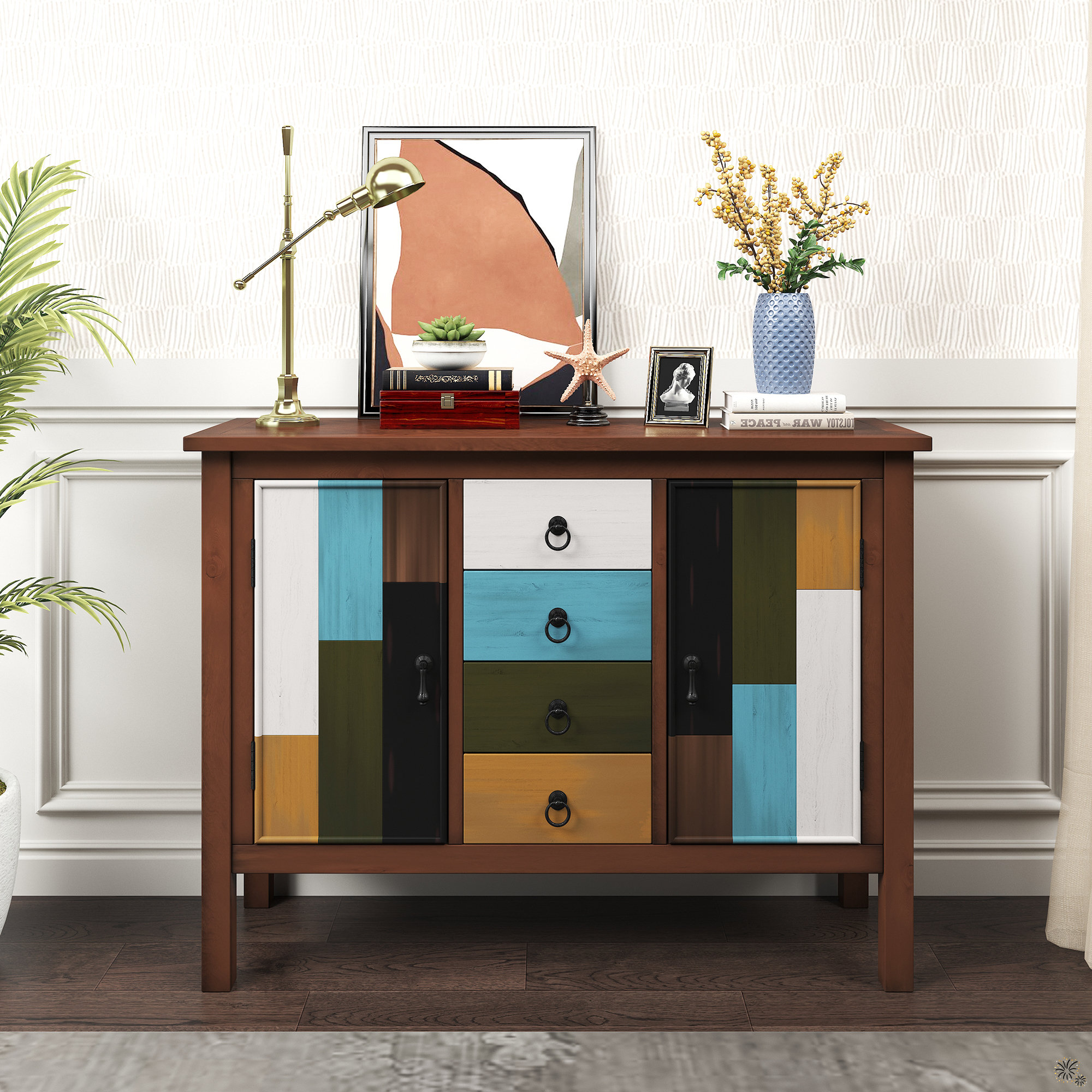 Longshore Tides 40'' Wide 4 Drawer Sideboard & Reviews | Wayfair