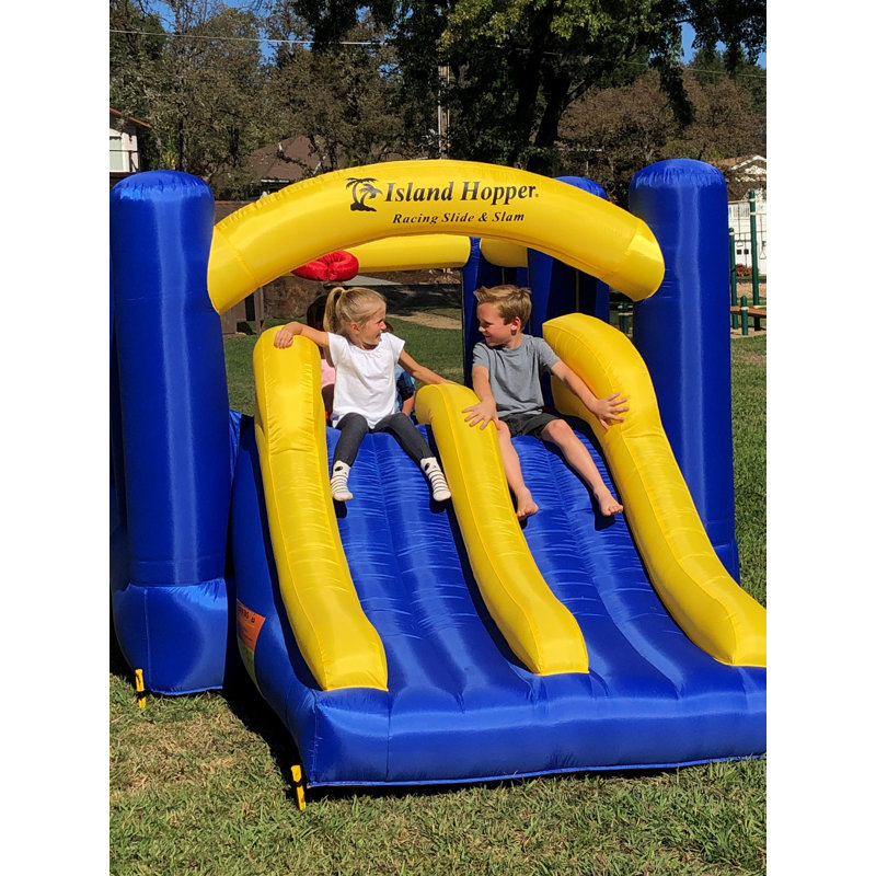 Island Hopper Racing Slide and Slam Recreational Bounce House & Reviews ...