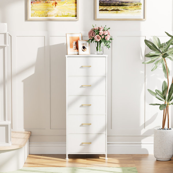 Rebrilliant 5-Drawer Dresser for Bedroom, Tall Dresser for Closet ...