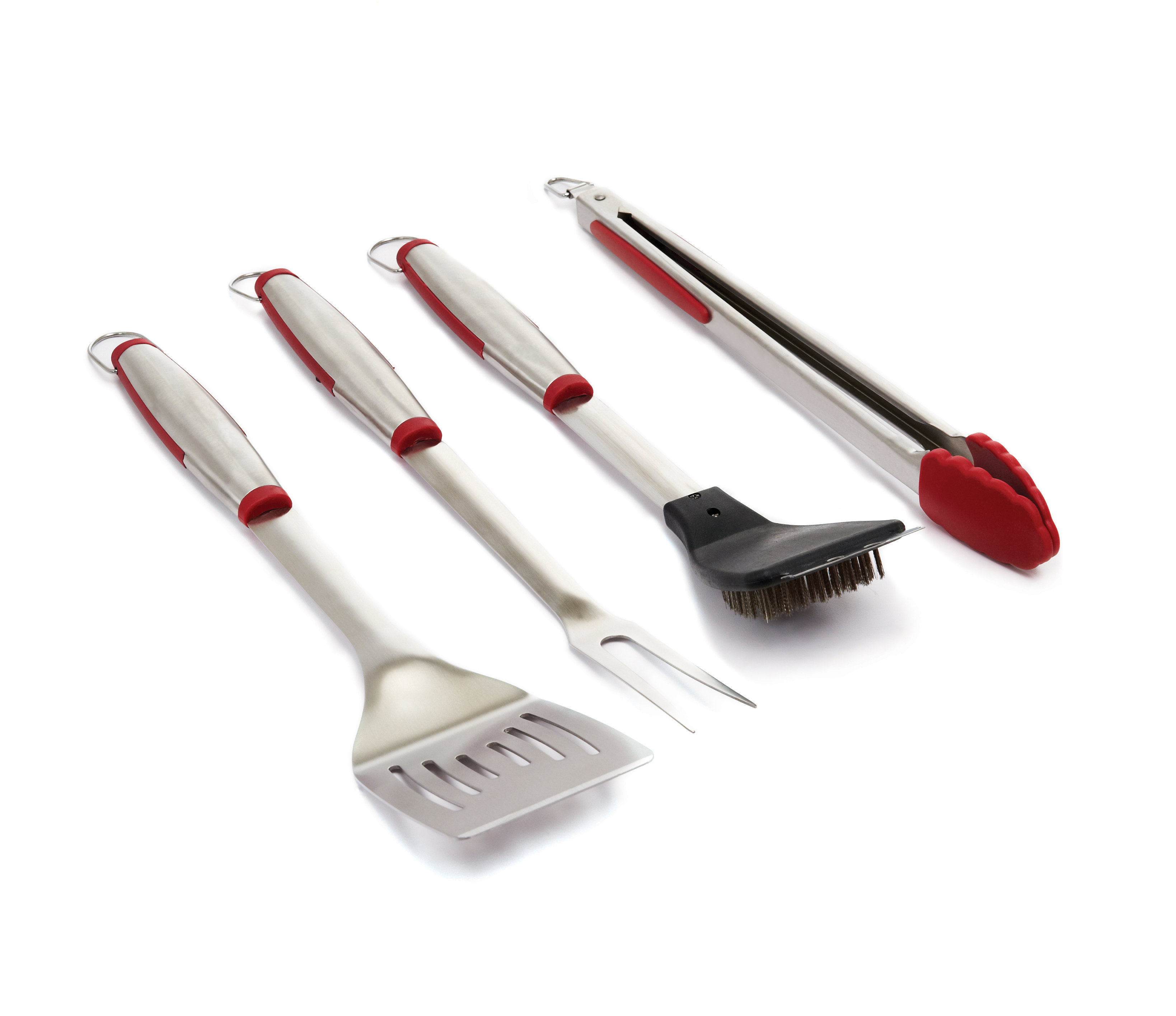 GrillPro 4 Pcs Stainless Steel Grill Tool Set with Rubber Accents | Wayfair