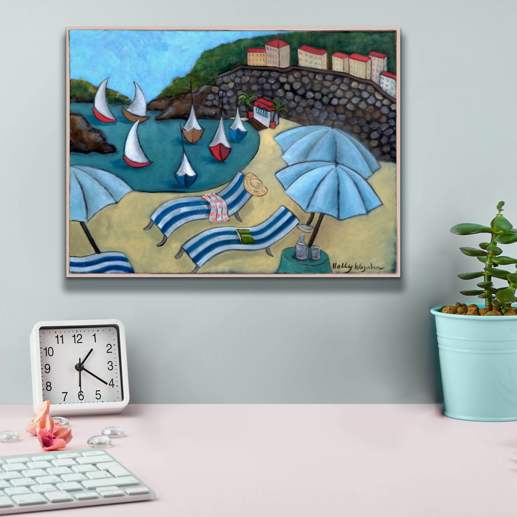 Breakwater Bay Epic Graffiti 'Under the Umbrellas' by Holly Wojha Under ...