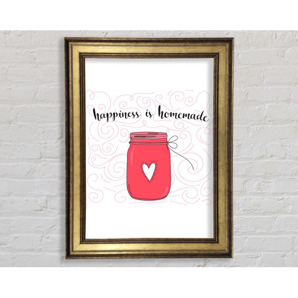 Bright Star Happiness Is Homemade - Single Picture Frame Typography ...