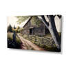Design Art Yellow Barn In Spring III - Farmhouse / Country Canvas Wall ...