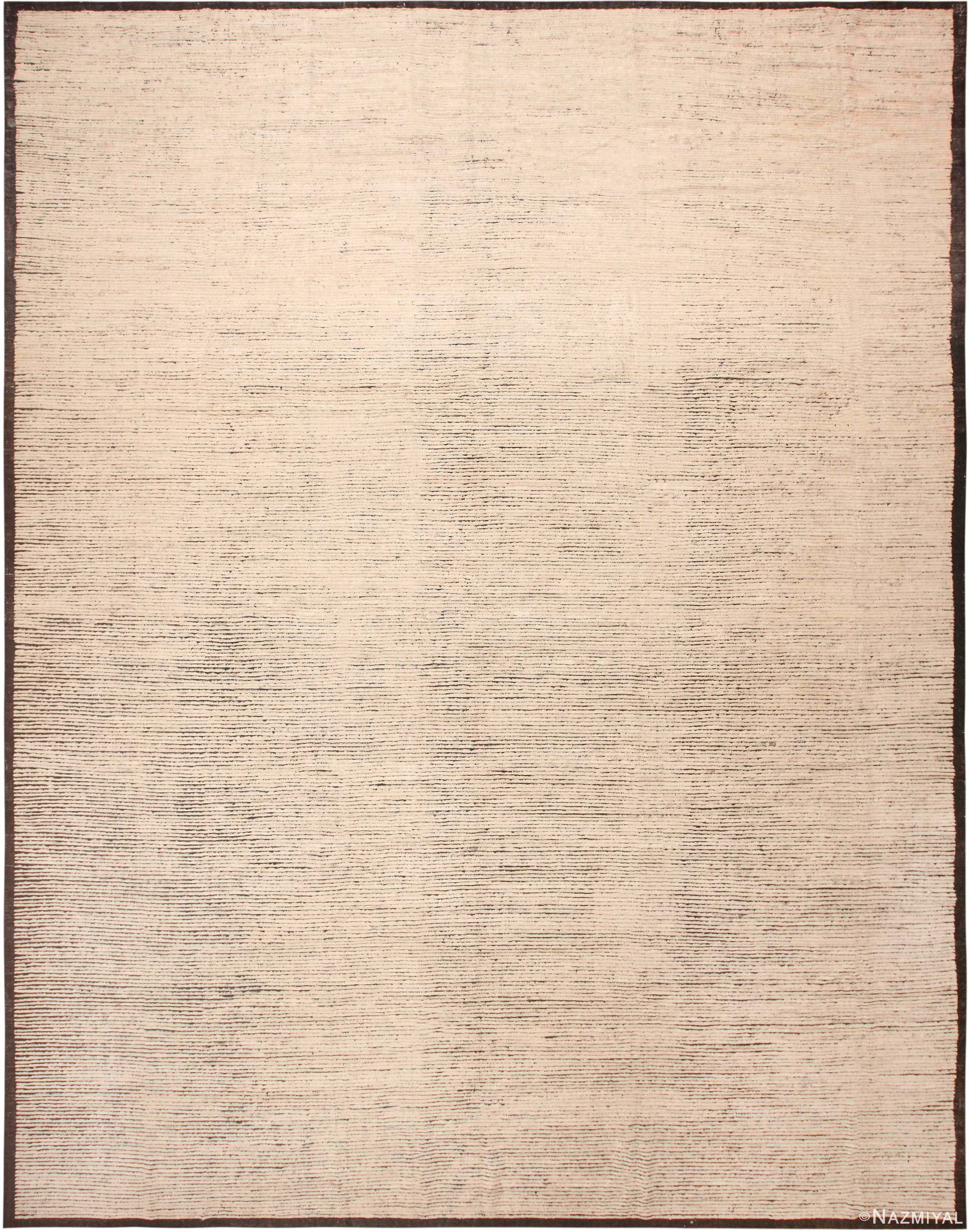 Nazmiyal Collection One-of-a-Kind Large Dark Brown/Cream Tones Modern ...