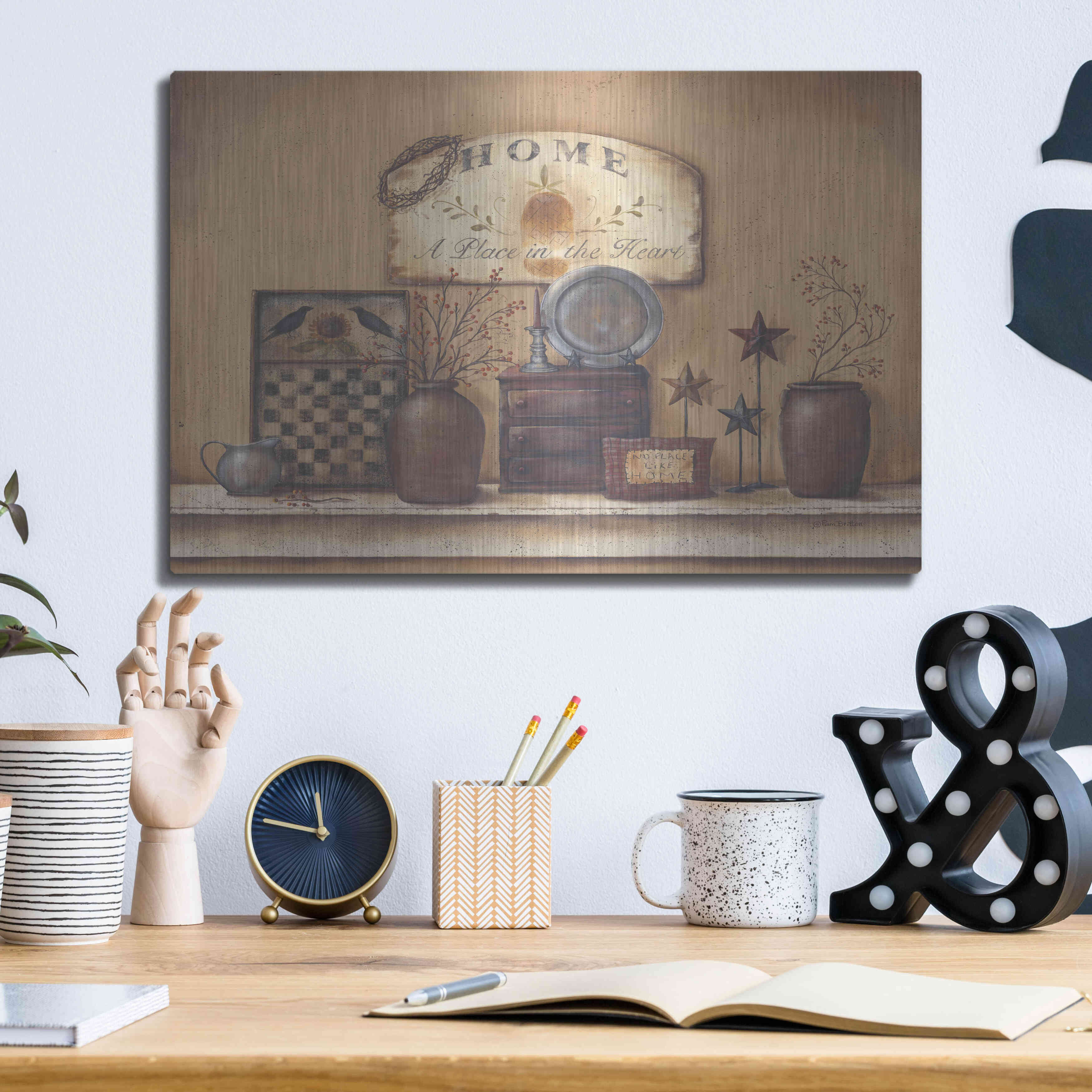 Winston Porter 'Country Prims II' by Pam Britton, Metal Wall Art, MTL-11798 | Wayfair