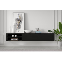 Wrought Studio™ Hawana 71" Modern and Minimalist Wall Mounted Floating ...