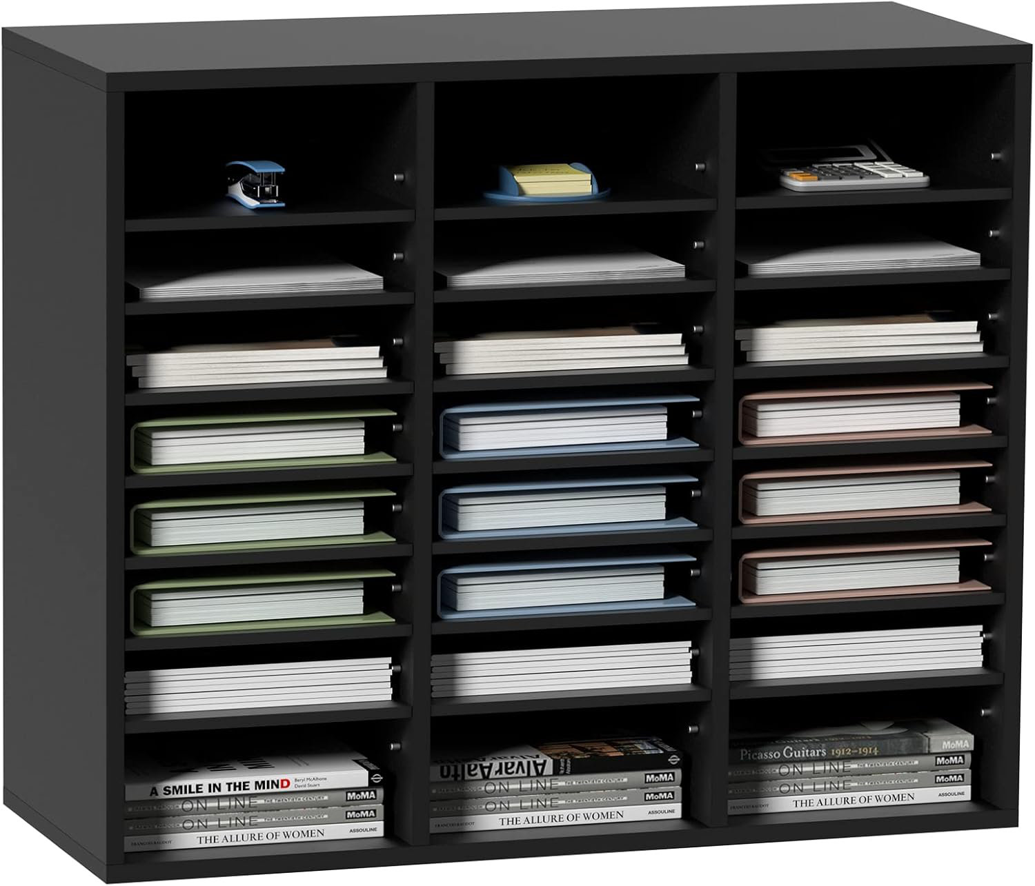 MAGNUM APPLIANCES 24 Compartments Office Mailbox with Adjustable ...