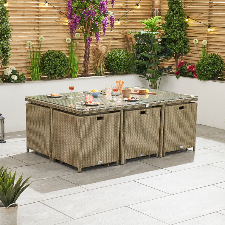 Kampen Living Beltrame Rectangular 10 - Person 190cm Long Dining Set ...