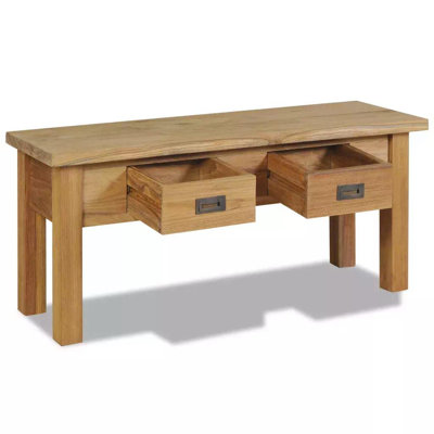 Millwood Pines Solid Wood Storage Bench | Wayfair