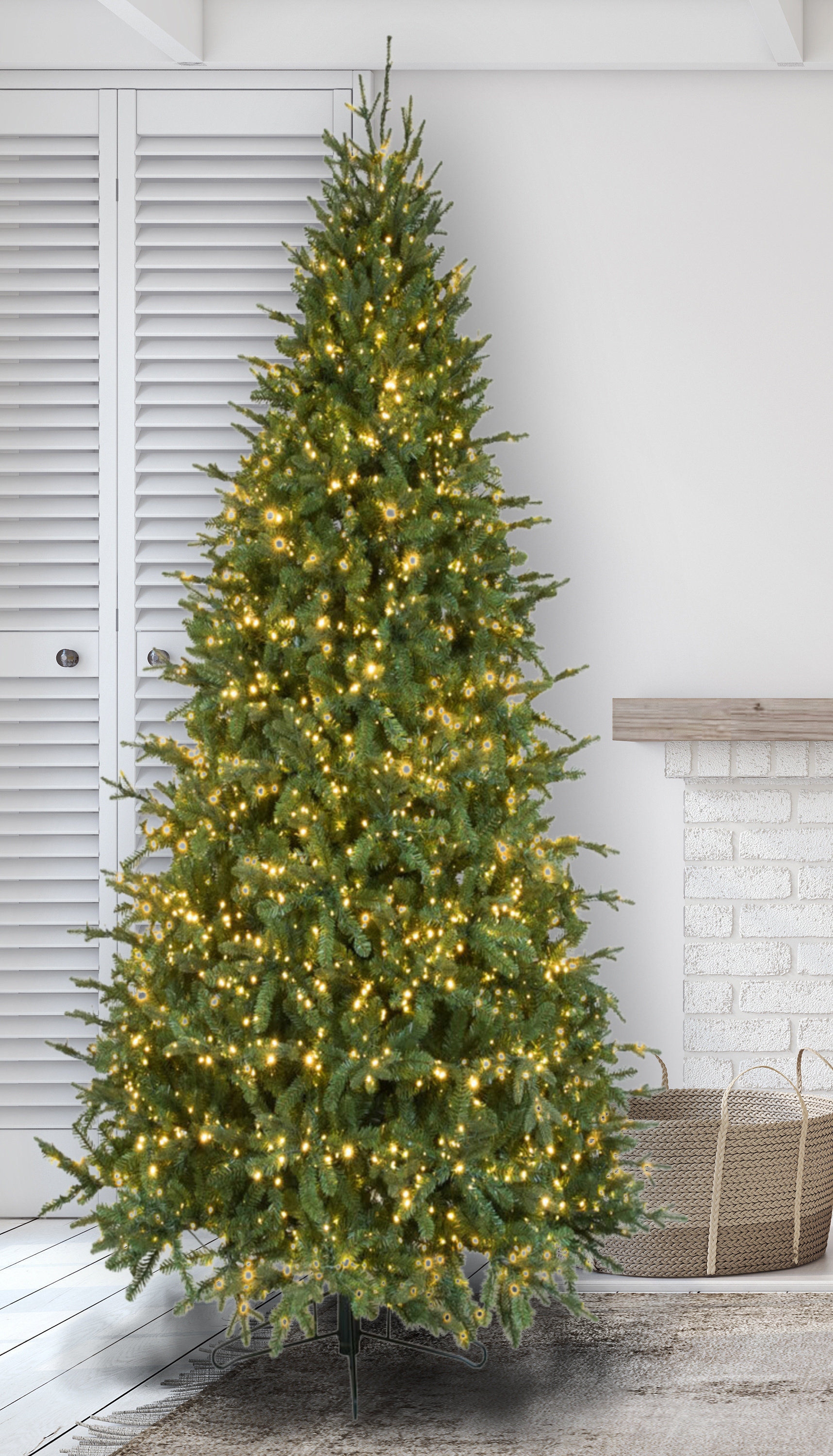The Holiday Aisle® Lighted Slim Canadian Balsam Fir by Forevertree ...