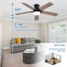 Ivy Bronx Derick 5-Blade Modern Ceiling Fan with LED Light and Remote ...