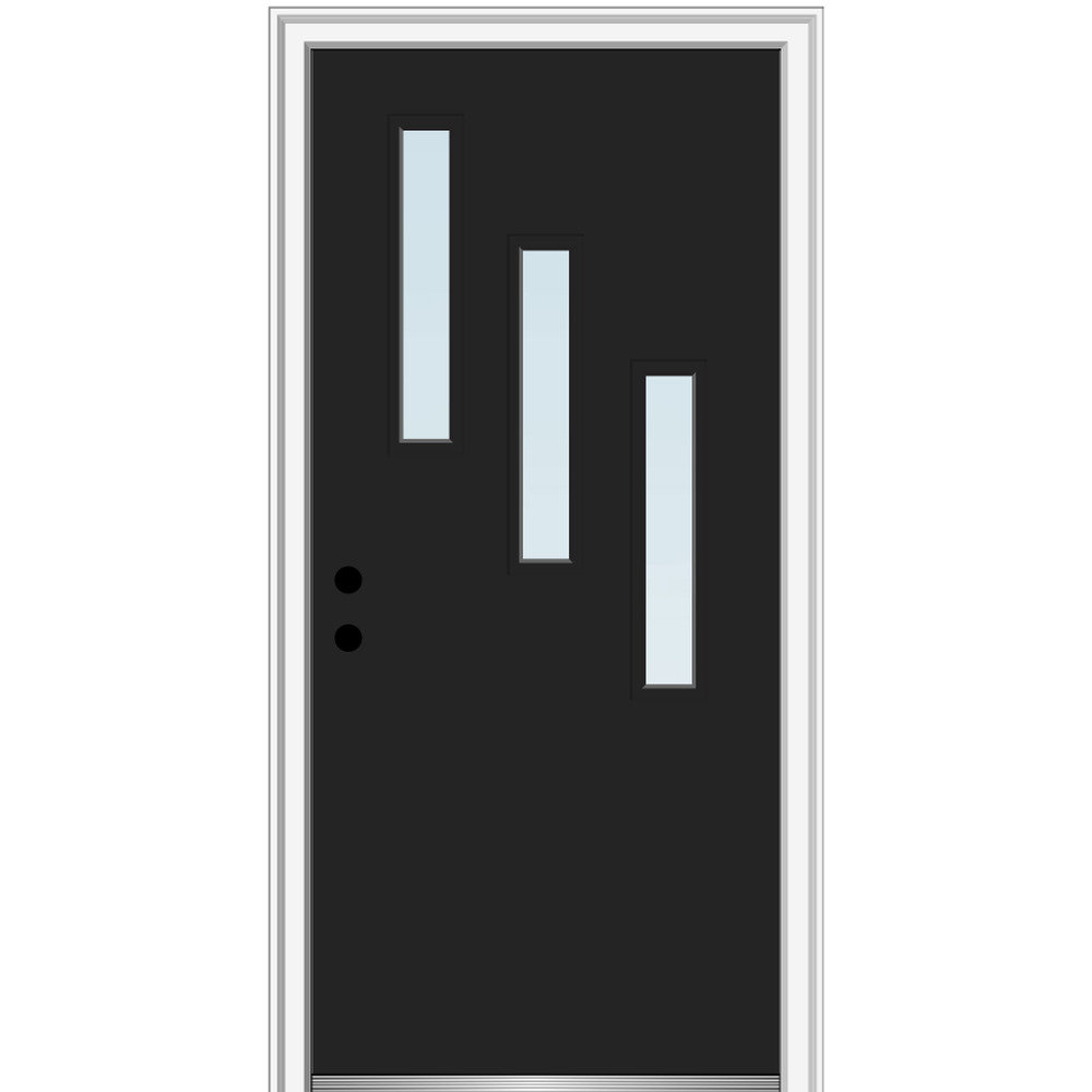 MMI DOOR Spotlight Steel Prehung Front Entry Door | Wayfair