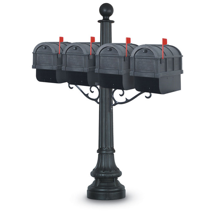 PostalProductsUnlimitedInc. Visby Mounted Multi-Family Mailbox with ...