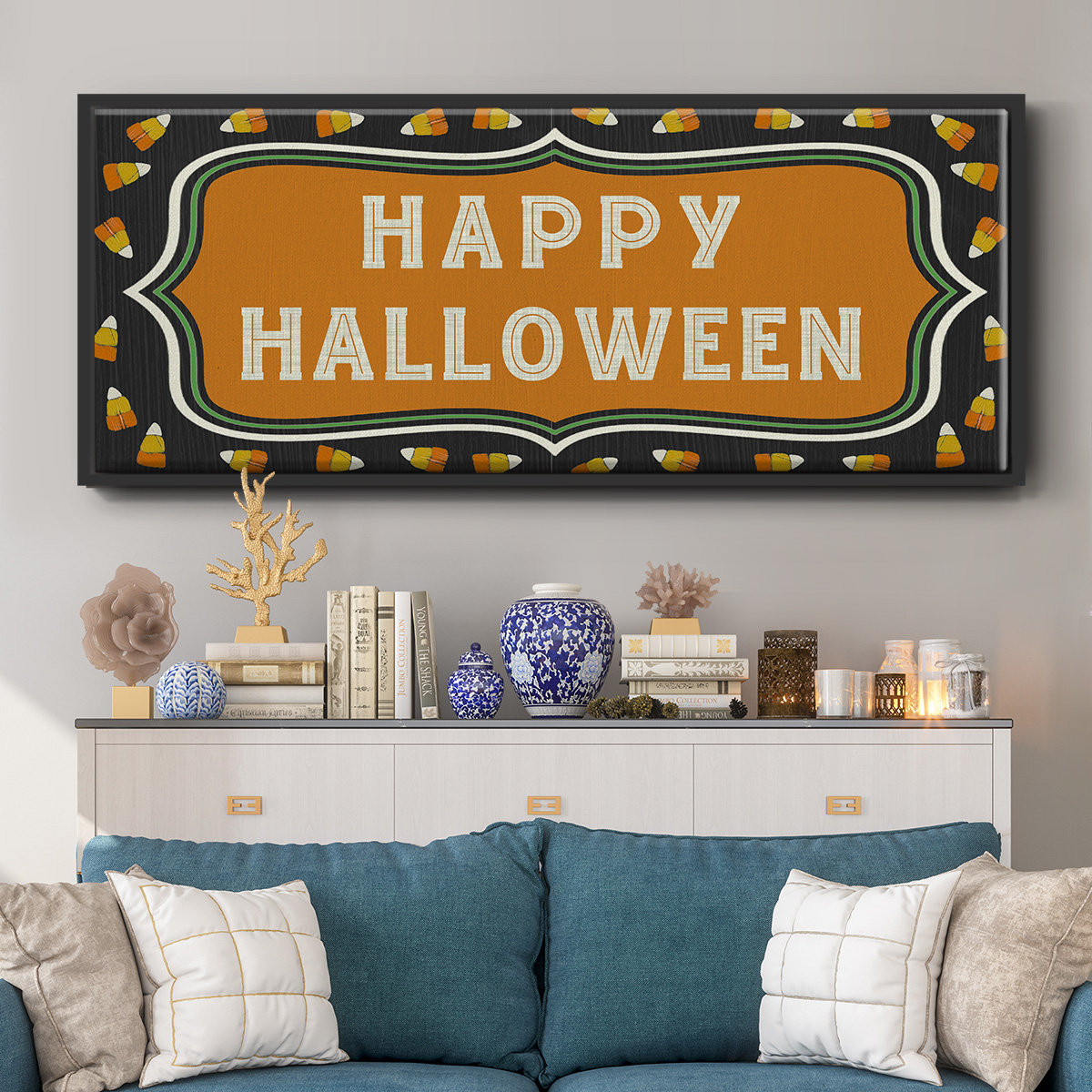 Wexford Home Happy Hallowween- Framed Canvas | Wayfair