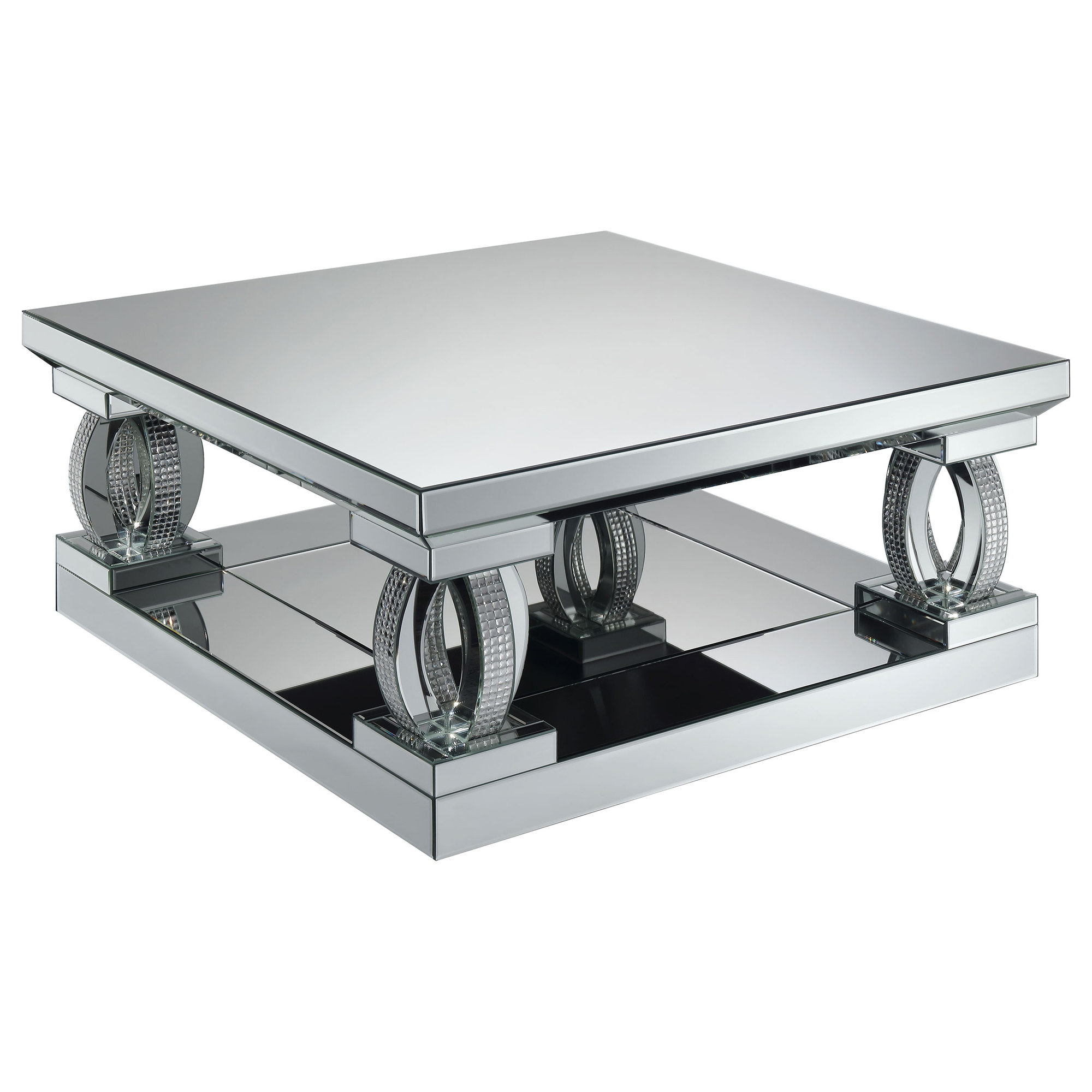 Everly Quinn Square Mirrored Coffee Table | Wayfair