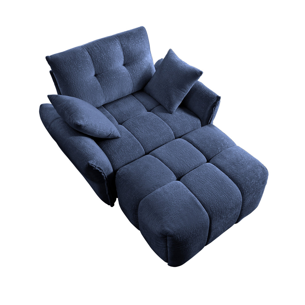 Latitude Run® Comfortable Ergonomic Sofa with Ottoman, Ideal for ...
