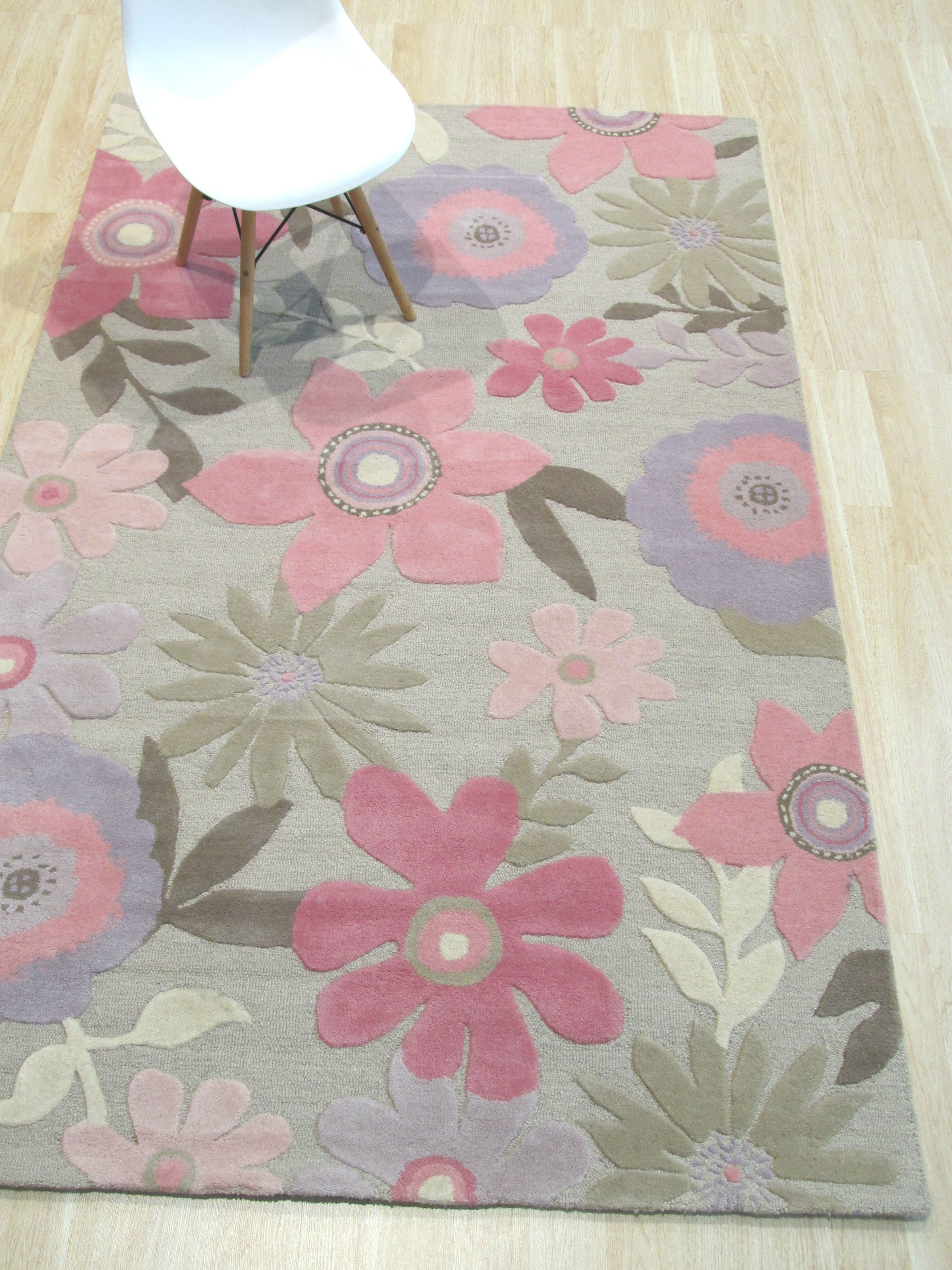 EORC Florida Gray Hand Tufted Wool Rug | Wayfair