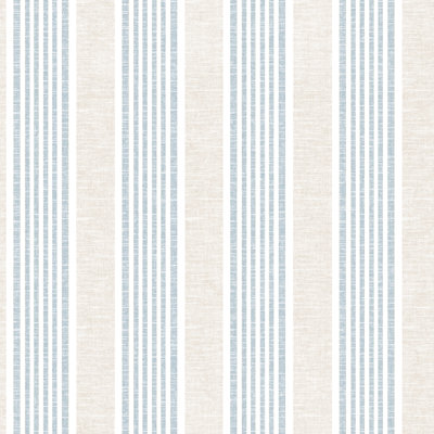 Gracie Oaks Light Blue Vertical Stripes Peel And Stick Wallpaper ...