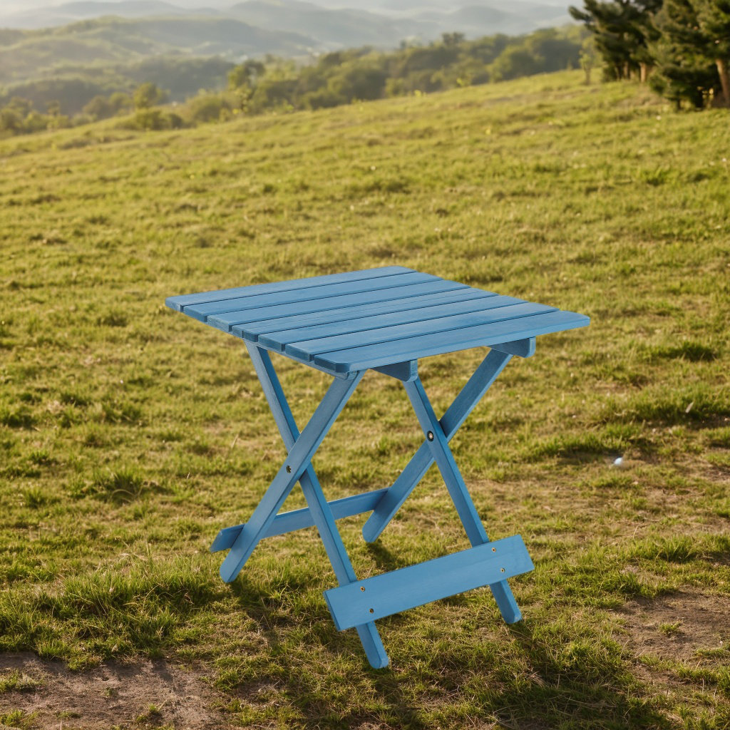 Gracie Oaks Rhys Patio Folding Table with Solid Wood Frame - Wayfair Canada