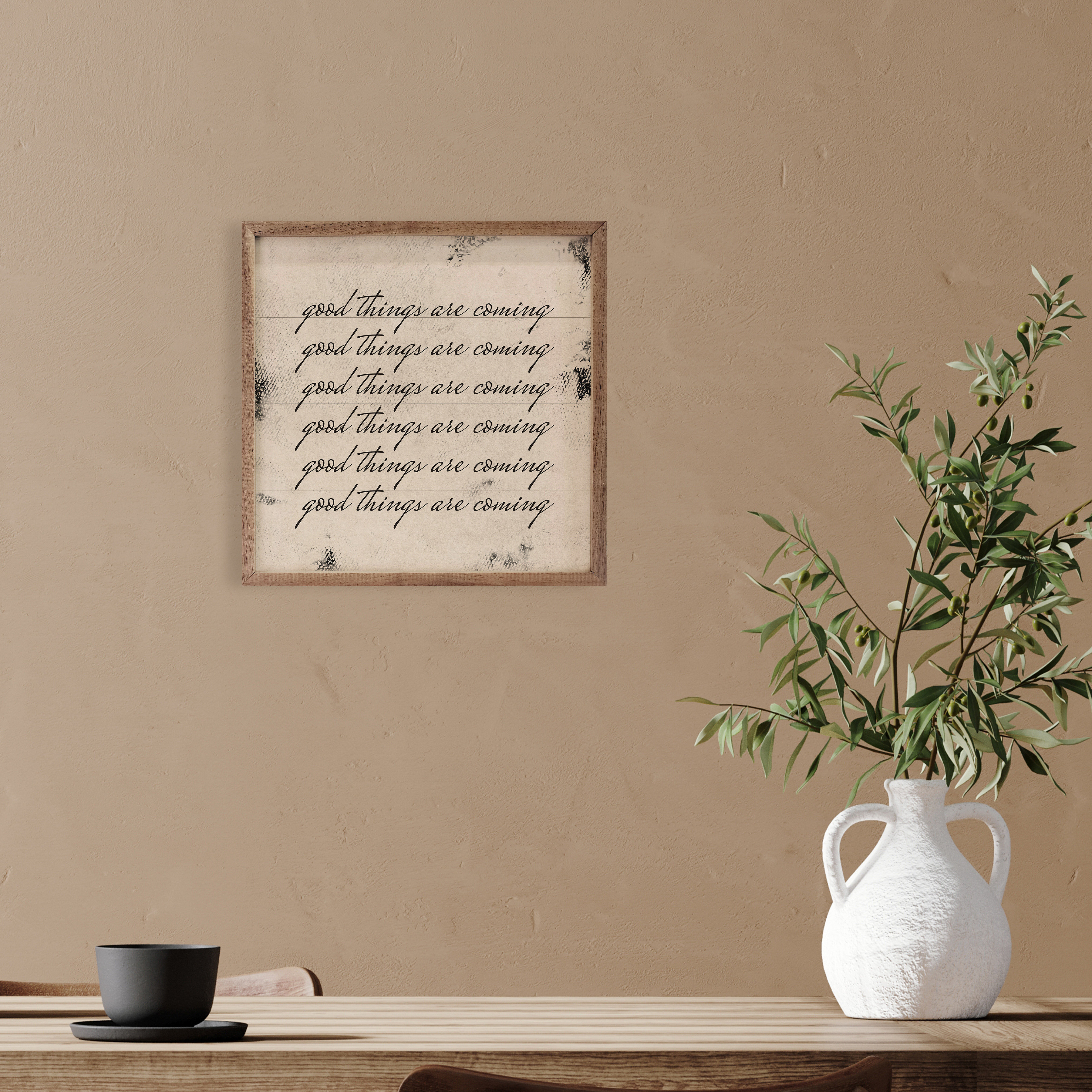 The Holiday Aisle® Repeat Good Things Are Coming White | Wayfair