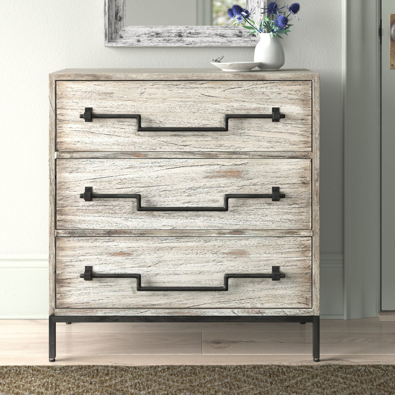 Laurel Foundry Modern Farmhouse® Tibbits 3 Drawer Accent Chest | Wayfair