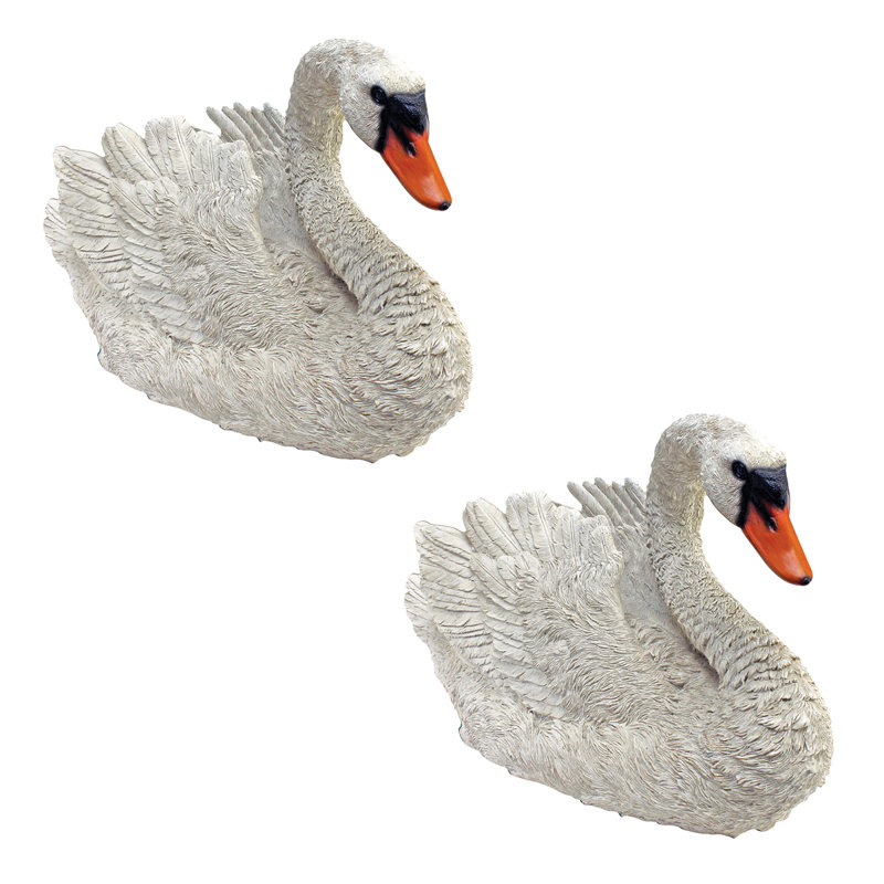 Design Toscano White Swan Statue & Reviews | Wayfair