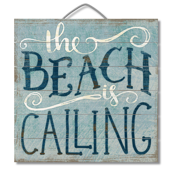 Rosecliff Heights Beach Calling Wall Décor & Reviews | Wayfair