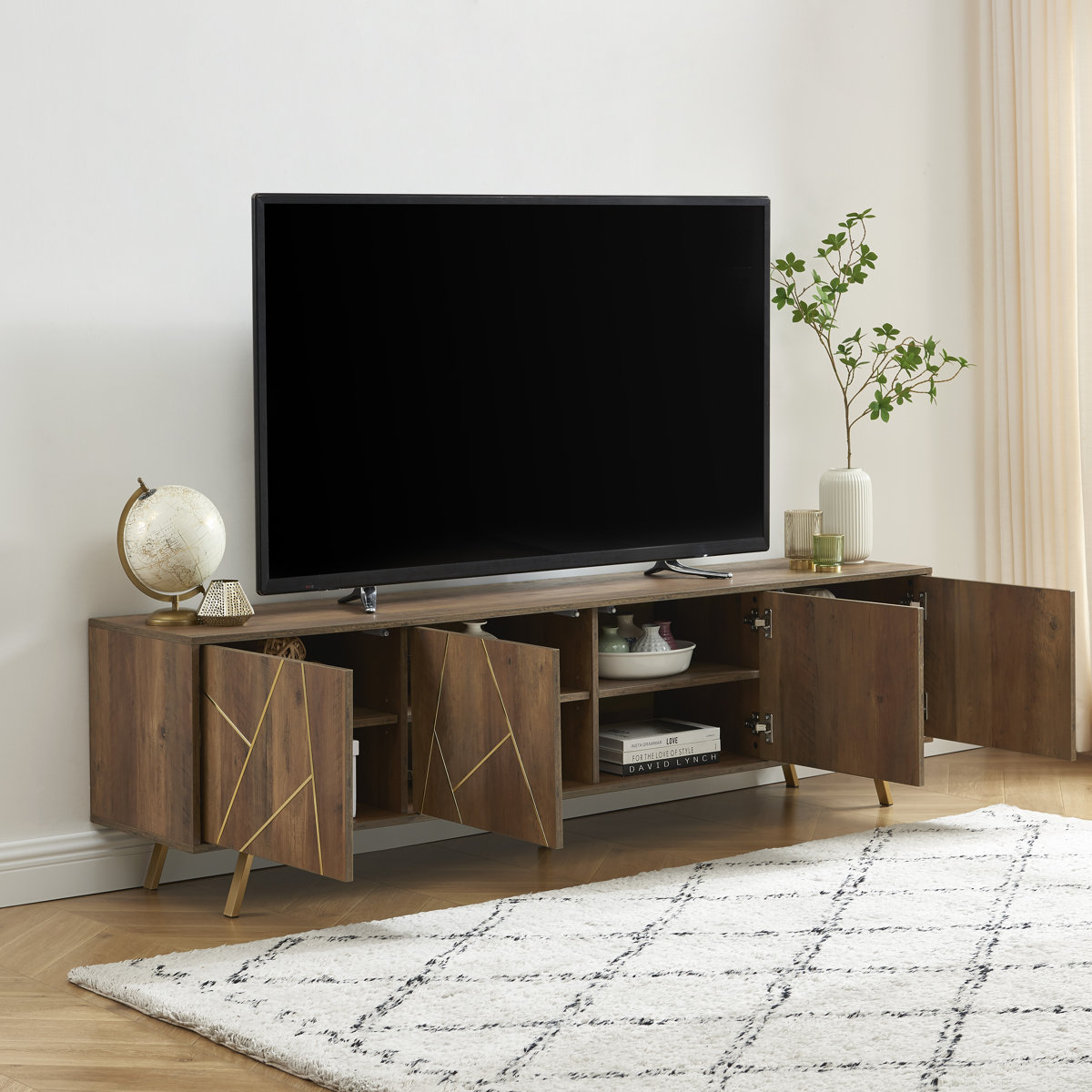 Mercer41 75'' W TV Stand & Reviews | Wayfair