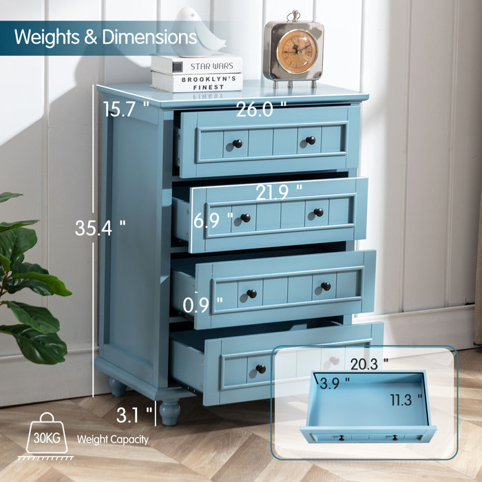 Lark Manor Amarilys 4 - Drawer Dresser & Reviews | Wayfair