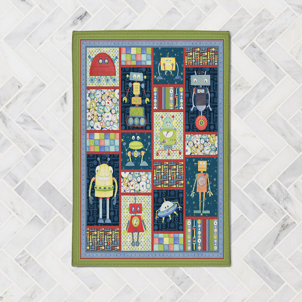 Trinx Elixabete Bolts and Bots Chenille Accent Rug | Wayfair