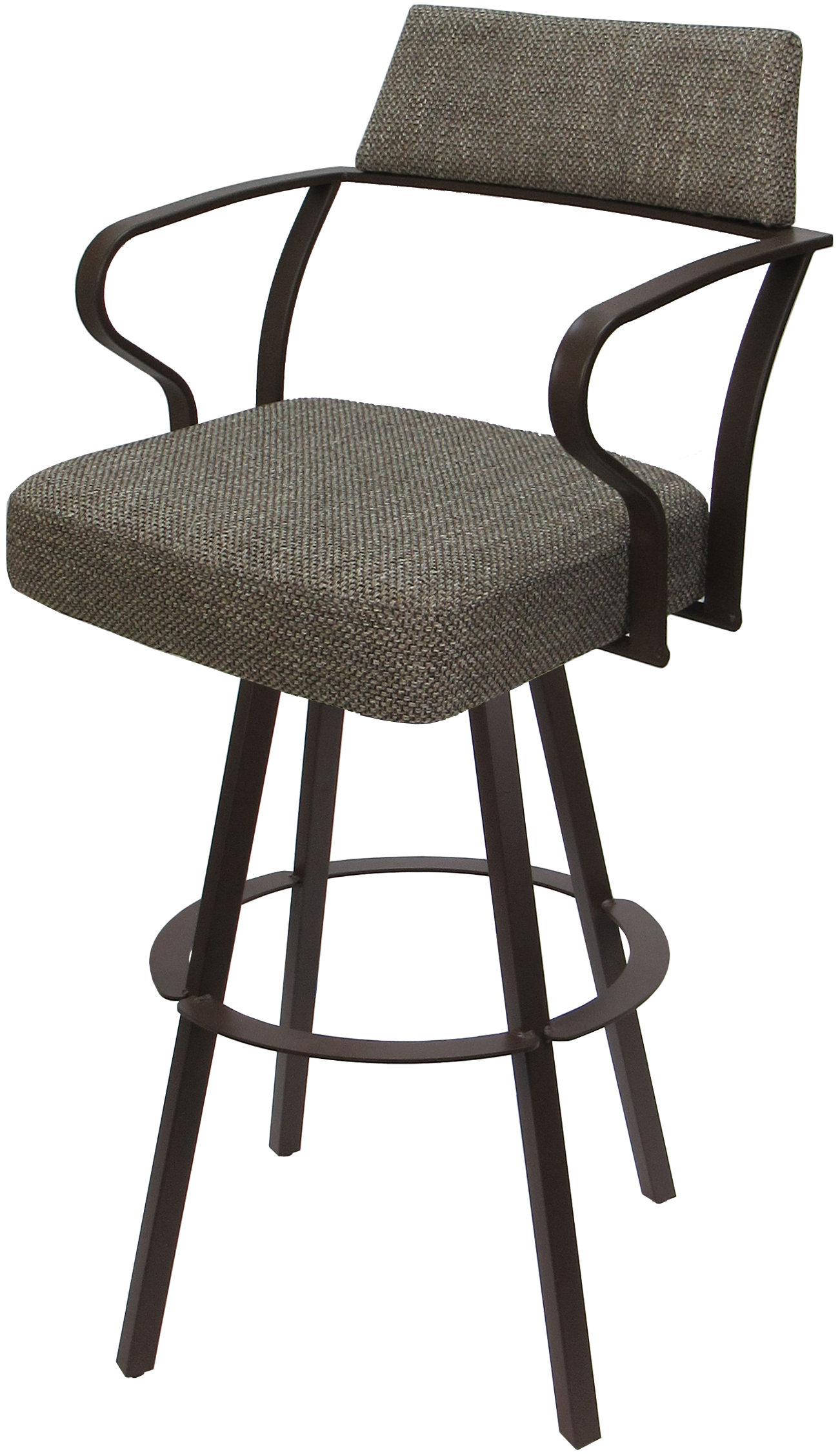 George Oliver Keiley Swivel Extra Tall Metal Bar Stool 34" On Warren ...