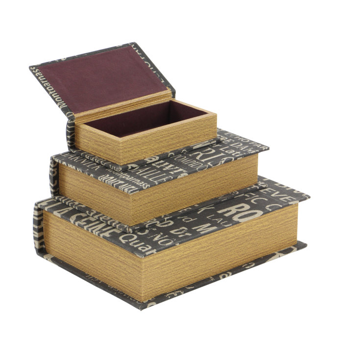 Lark Manor Akeal Leather Book Box & Reviews | Wayfair
