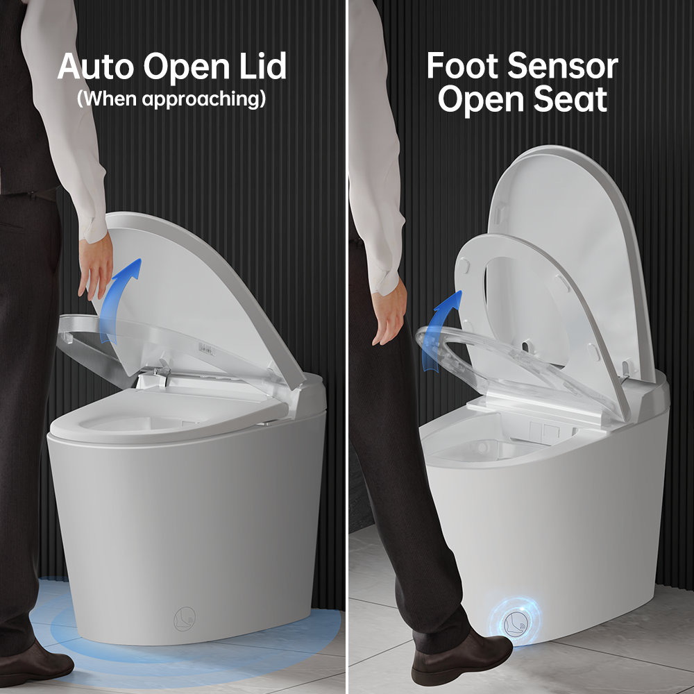 EPLO Smart Toilet ADA Comfortable Chair Height, 1000 Gram MaP Flushing ...