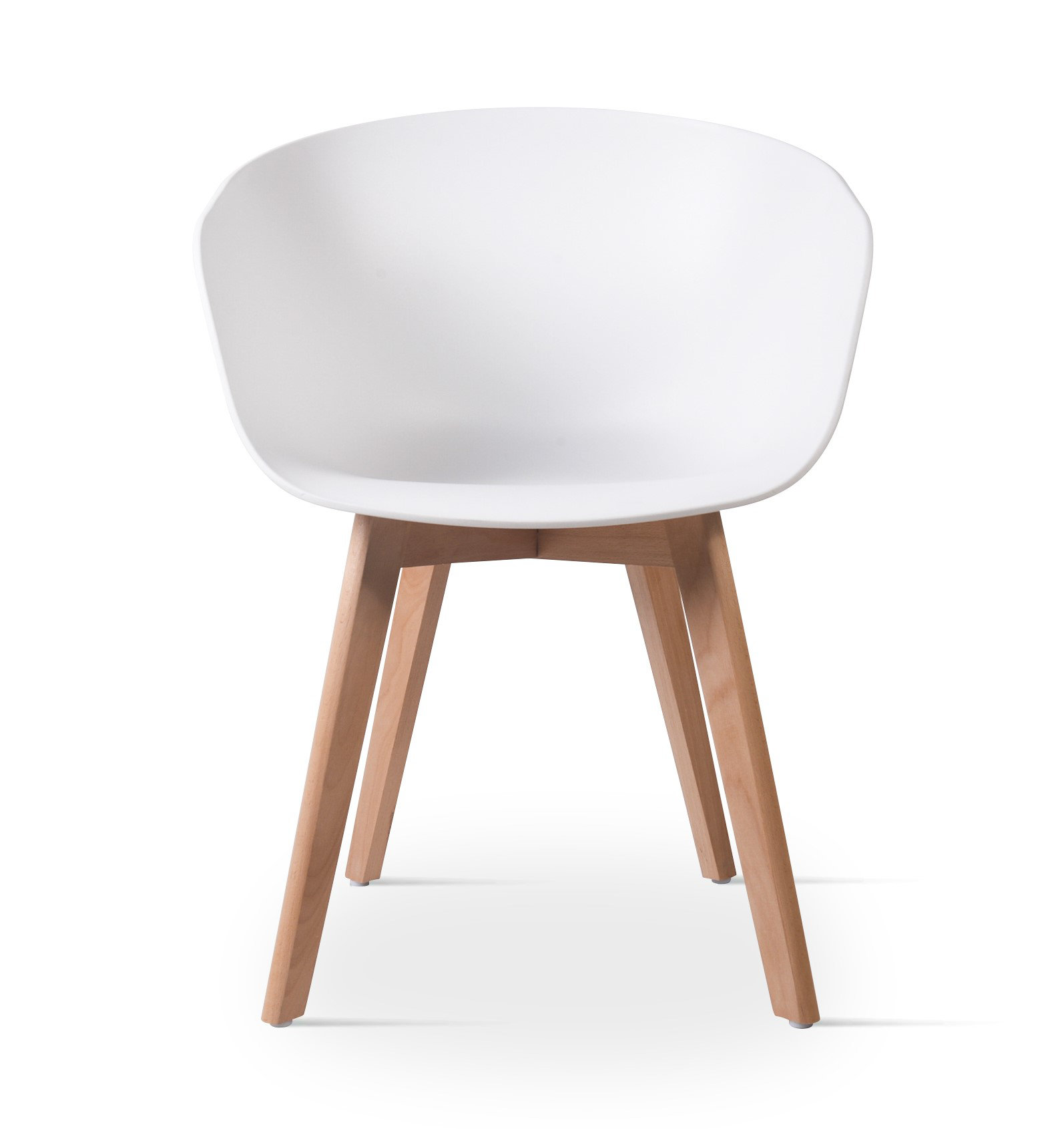 George Oliver Shakia Set of 4 Wood and Polypropylene Chairs - Wayfair ...