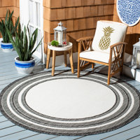 Round Outdoor Rugs You'll Love | Wayfair