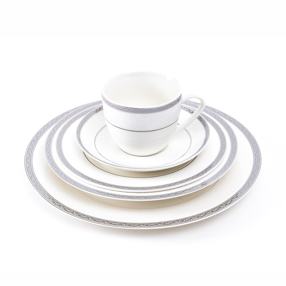 Canora Grey Eliger 20 Piece Dinnerware Set, Service for 4 & Reviews ...