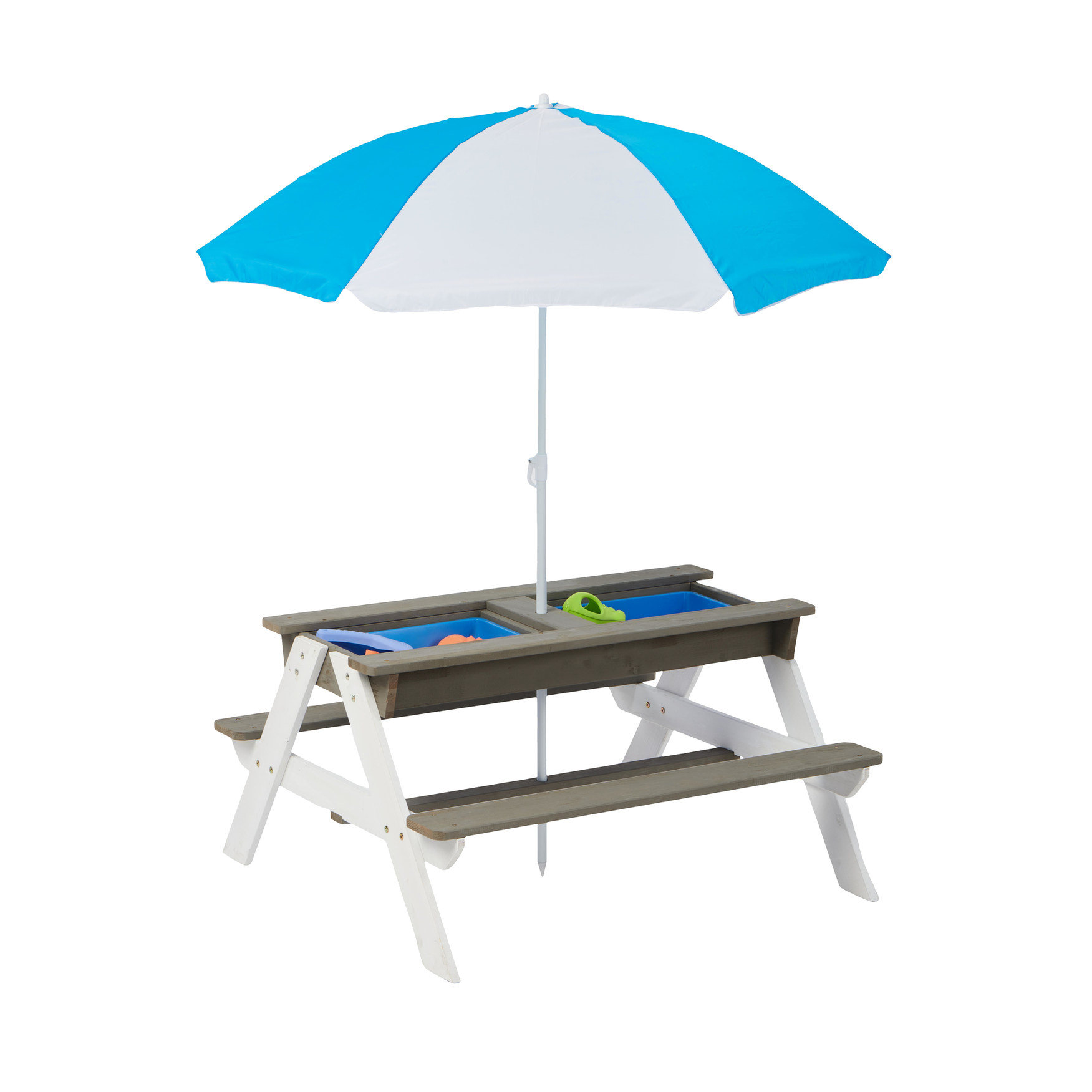 Highland Dunes Outdoor Table With Detachable Umbrella - 31 Sand Water ...