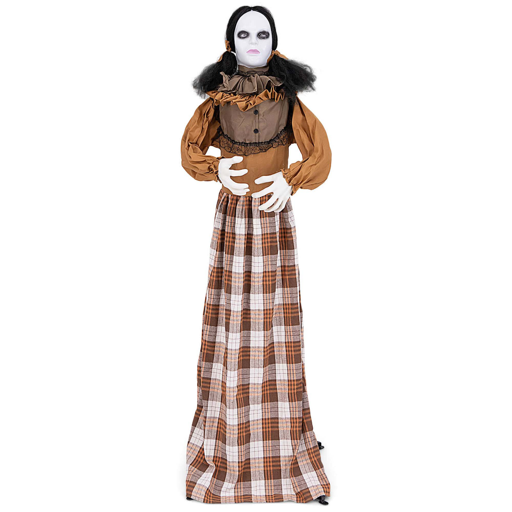 The Holiday Aisle® Halloween Animatronics With Red Light Up Eyes Motion ...