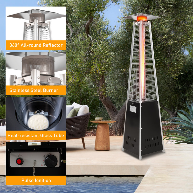 ACEM Propane Standing Patio Heater | Wayfair