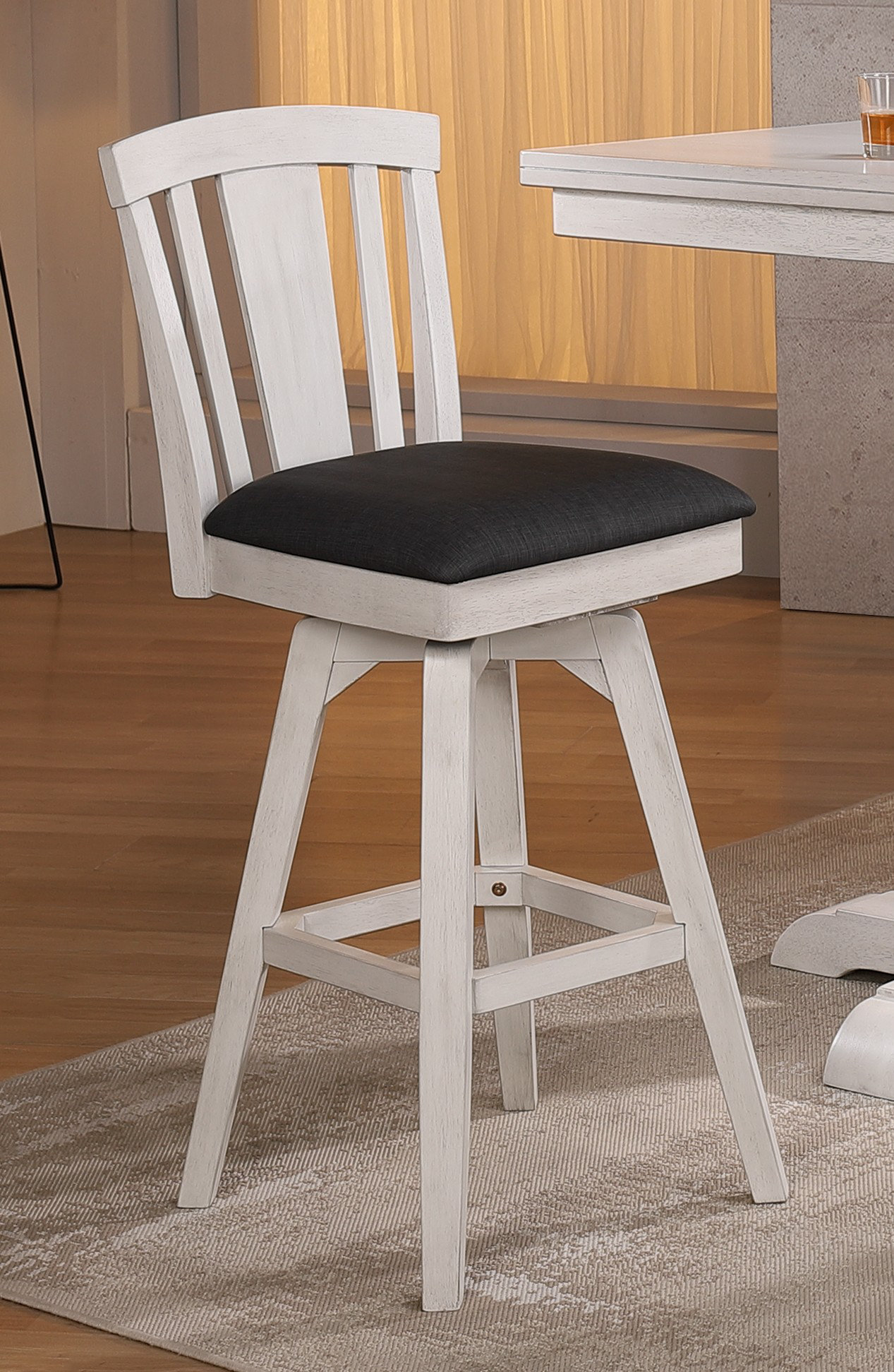 Laurel Foundry Modern Farmhouse® Noam Solid Wood Fan Back 30" Swivel ...