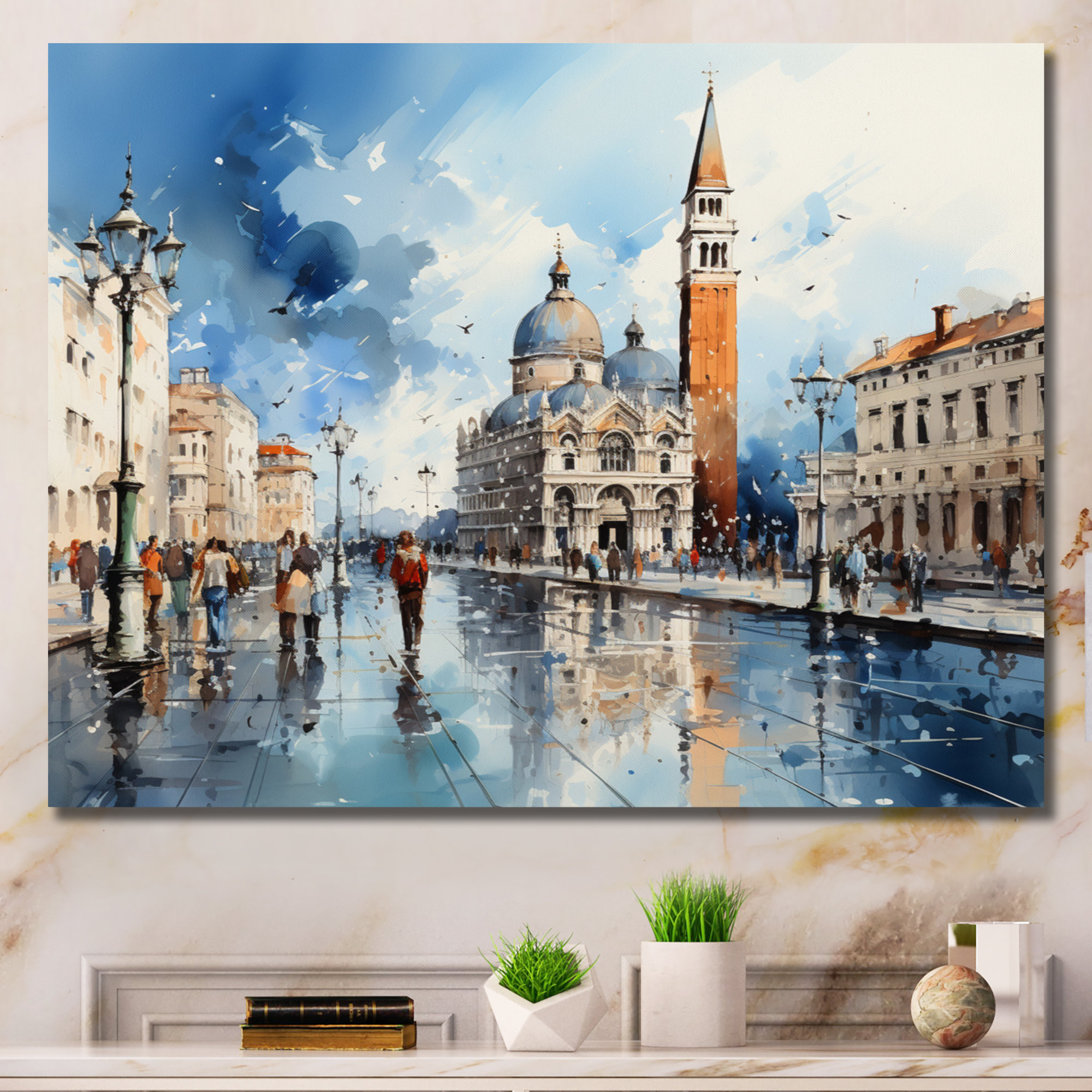 Red Barrel Studio® Italy Piazza San Marco I On Canvas Print | Wayfair