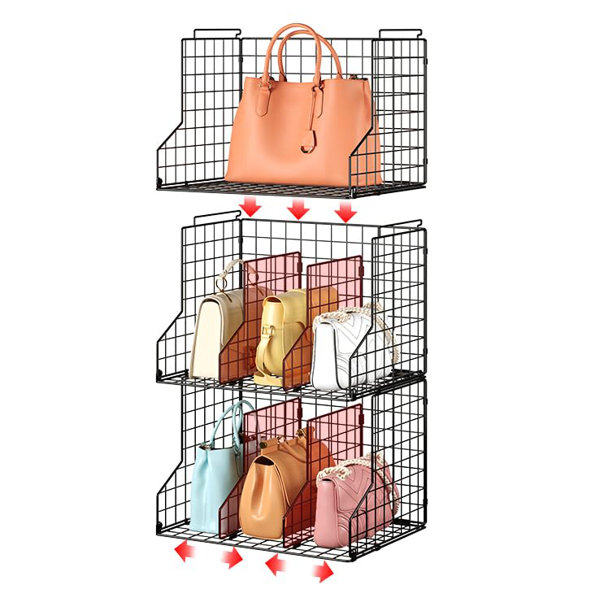 Rebrilliant Purse Storage Organizer For Closet : Adjustable 3-Pack ...