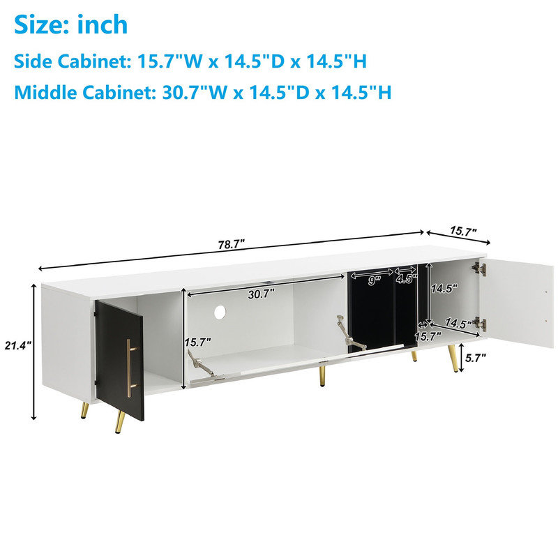 Mercer41 Nitzy 78.7'' Media Console & Reviews | Wayfair