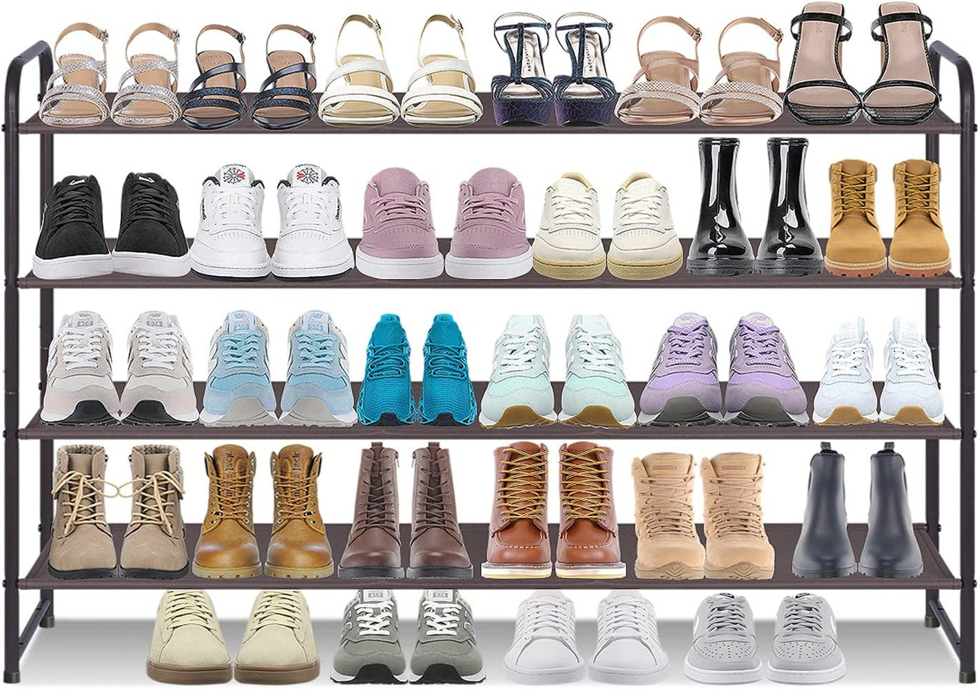 Rebrilliant 24 Pair Stackable Shoe Rack | Wayfair