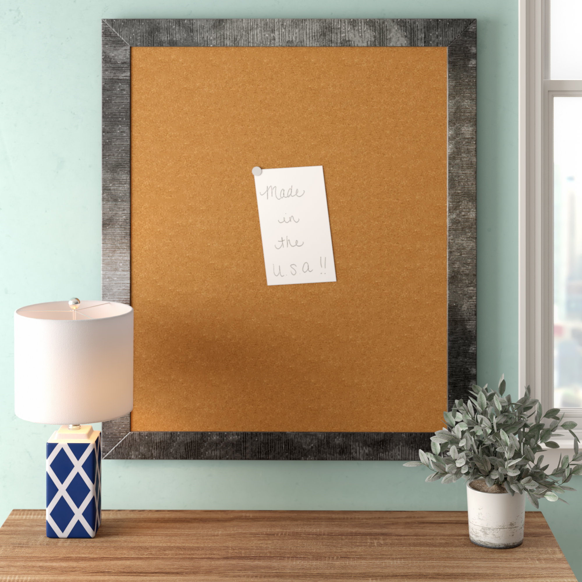 Lark Manor™ Linlin Wall Mounted Bulletin Board | Wayfair