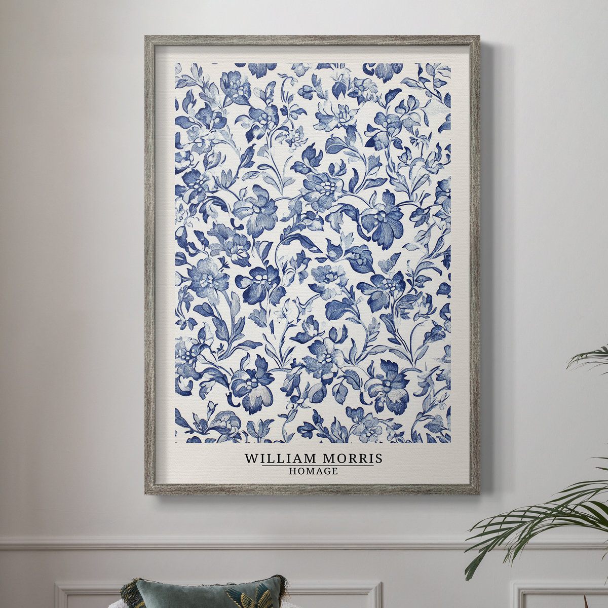 Alcott Hill® WM MORRIS Series DXII Framed Print - Solid Wood | Wayfair